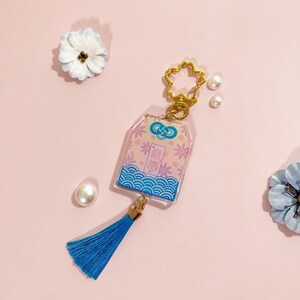 Omamori Acrylic Keychain, Japanese Omamori, Cute Omamori, Good Luck ...