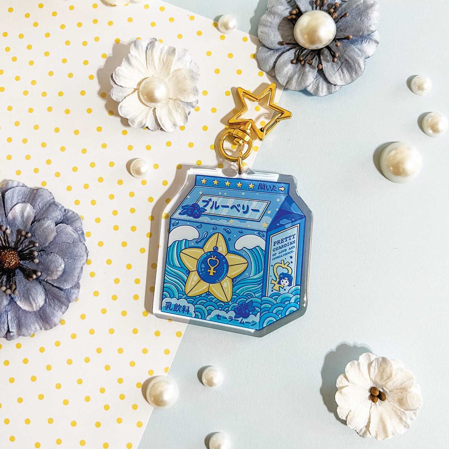 Sailor Guardian Milk Carton Keychain: Anime Acrylic Charm - Etsy