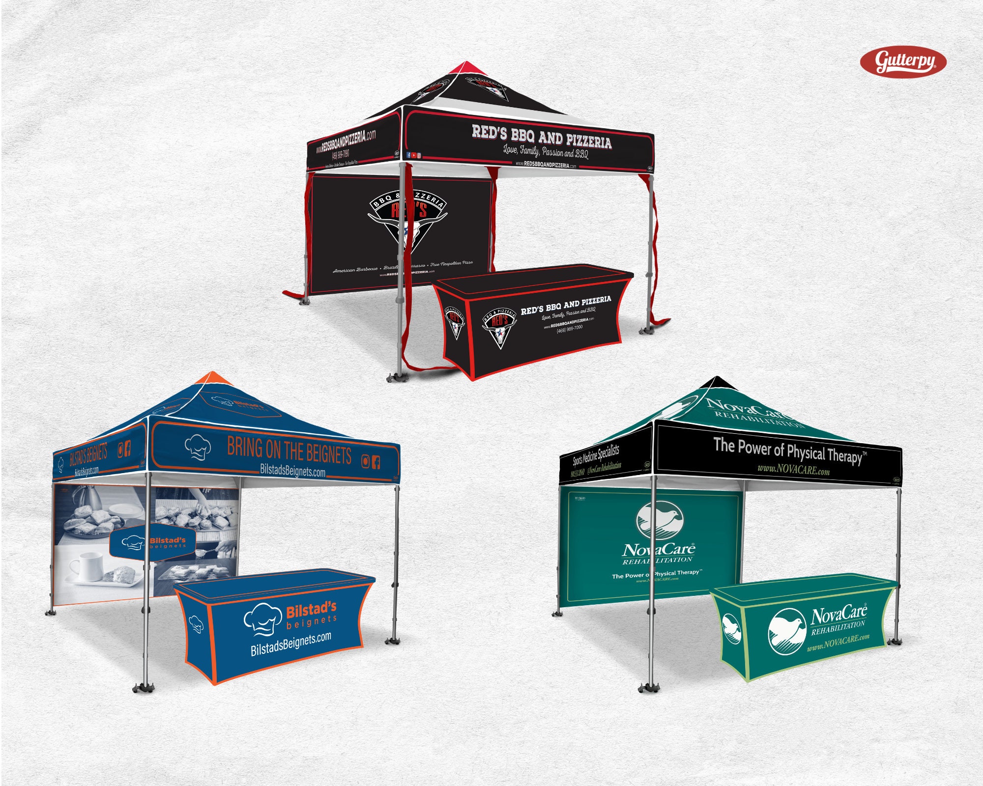 BUNDLE 3: Custom Pop-up Tent Top + Hex-shaped Alum Frame + Full Wall ...