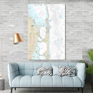 Key Largo, Elliot Key, Florida - Nautical Map / Chart - Printed on ...