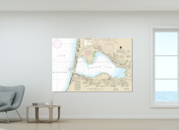 Onekama Portage Lake Michigan Nautical Map / Chart | Etsy