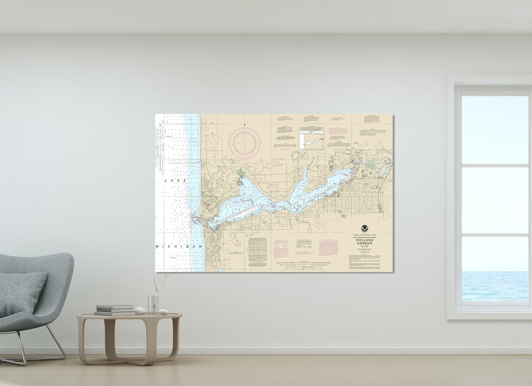 Holland, Lake Macatawa, Holland Harbor, Michigan Nautical Map / Chart ...
