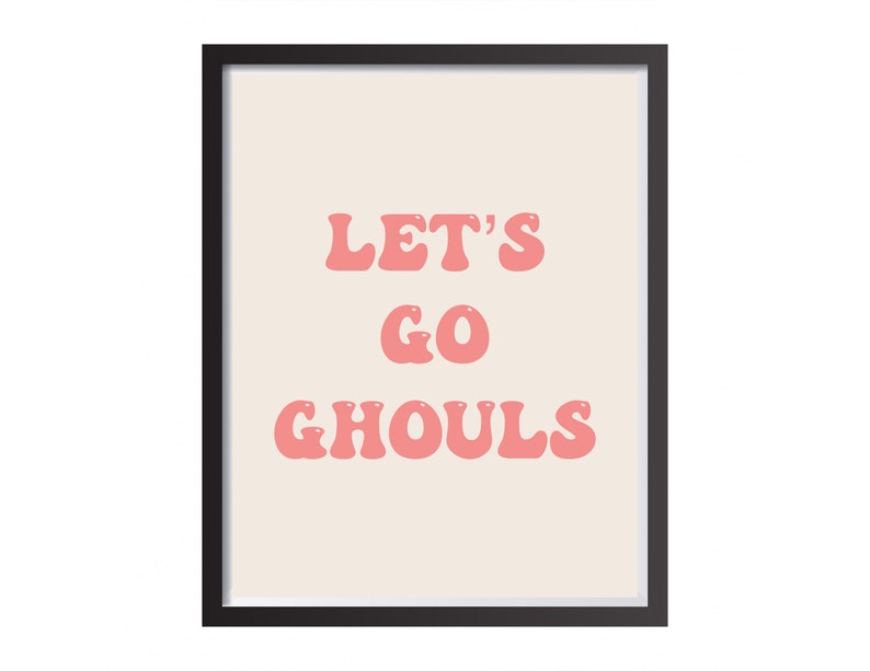 Boho Retro Halloween Decor Set of 6 Posters, Halloween Printables, Cute ...