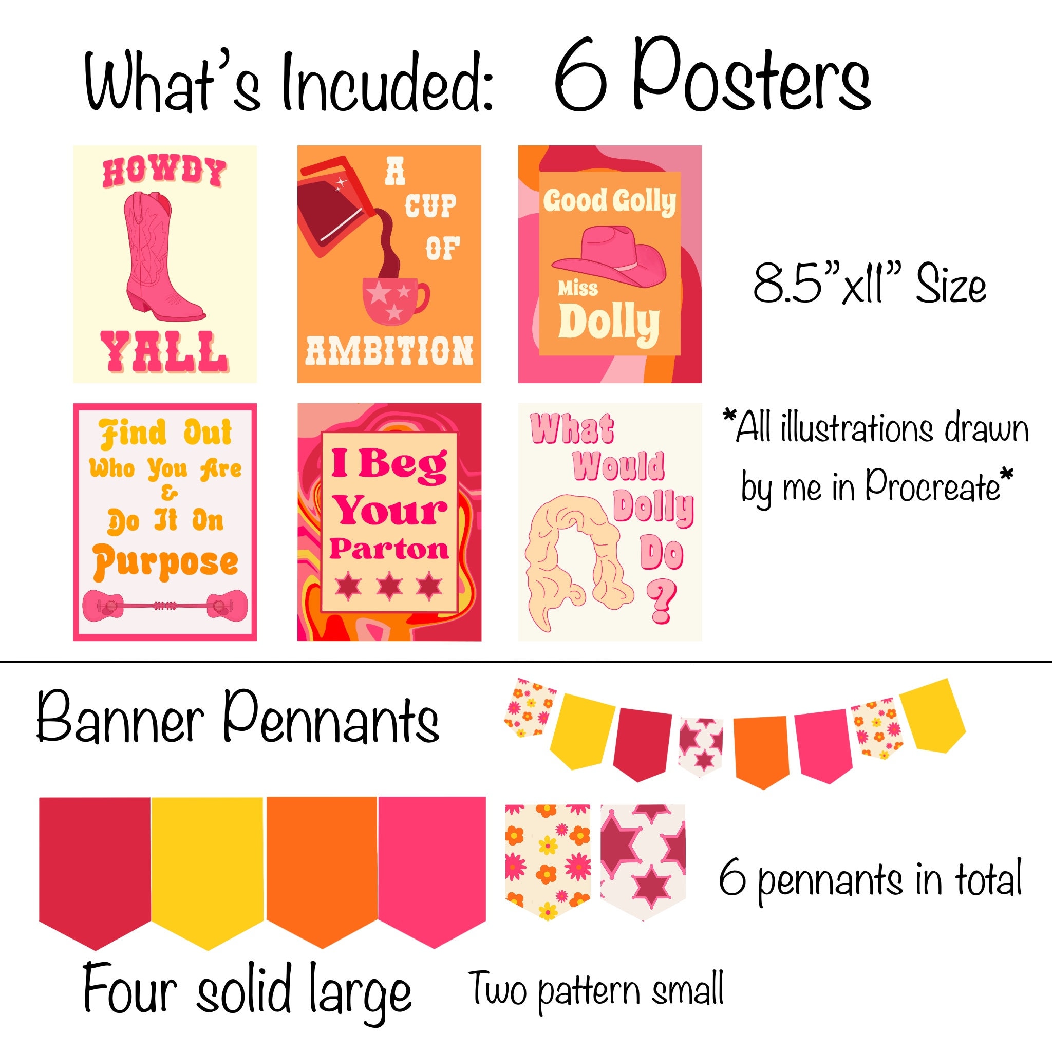 Dolly Parton Retro Groovy Vibes Classroom Decor Bundle, Easy and Unique ...