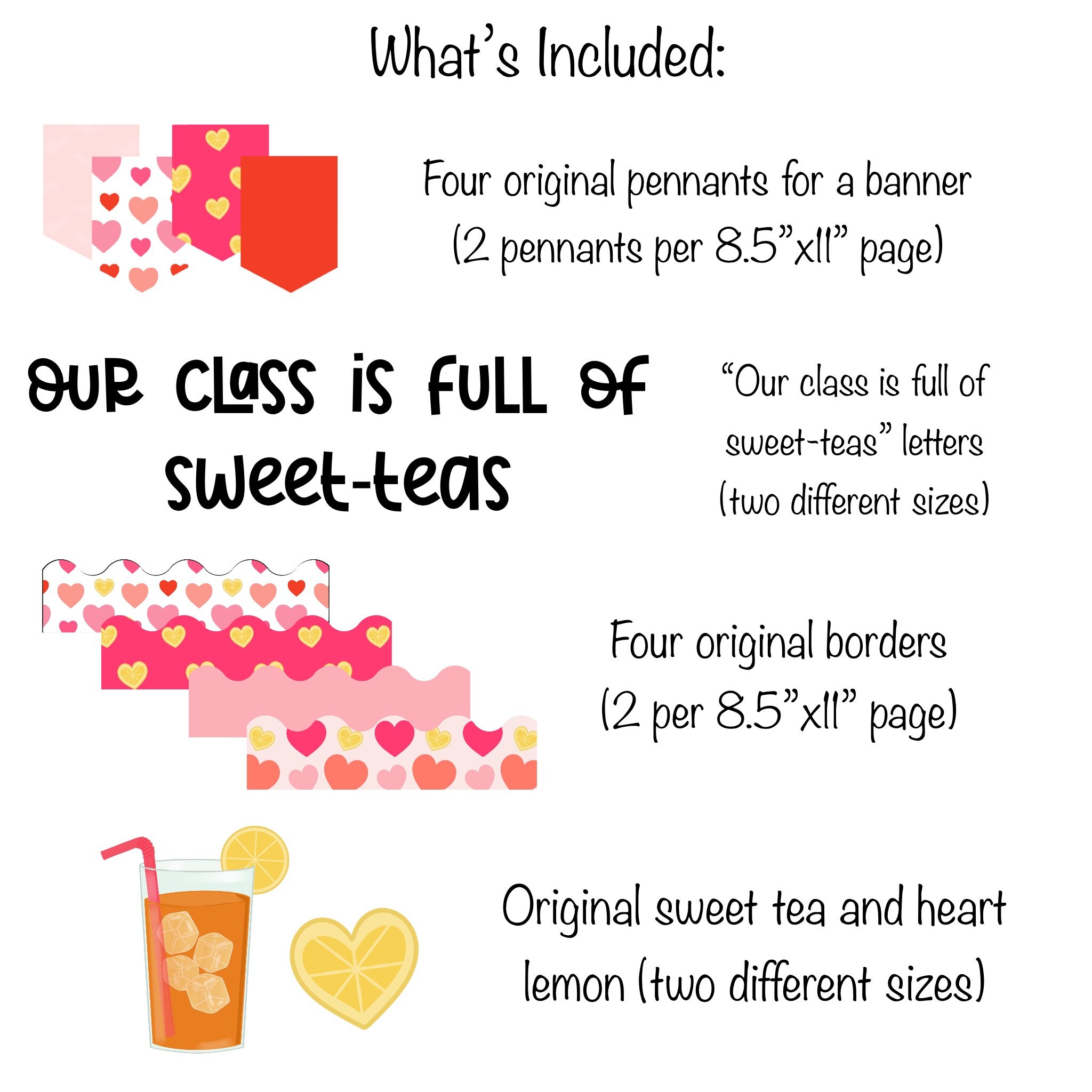 Valentine’s Day Bulletin Board Kit | Our Class is Full of Sweet-teas ...