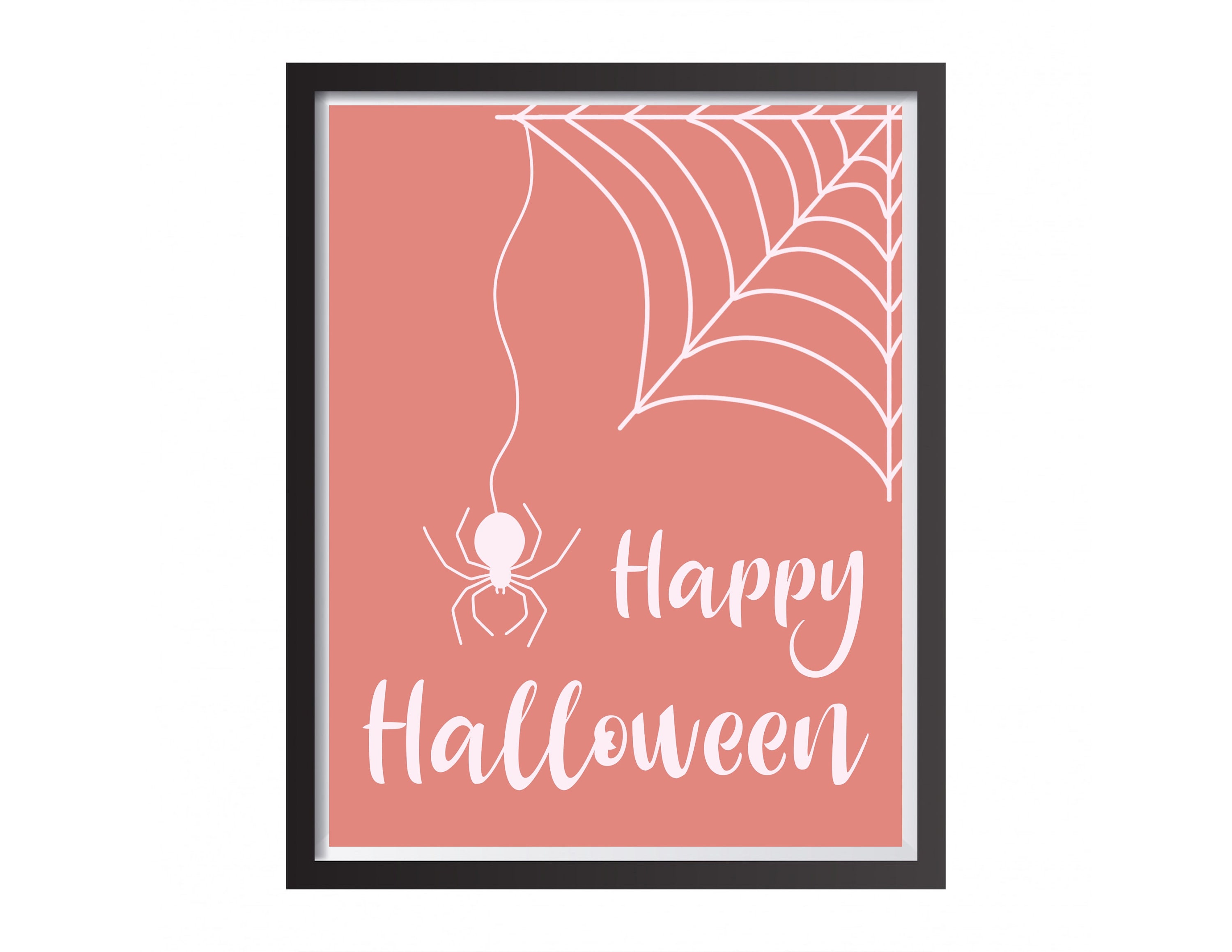 Boho Retro Halloween Decor Set of 6 Posters, Halloween Printables, Cute ...