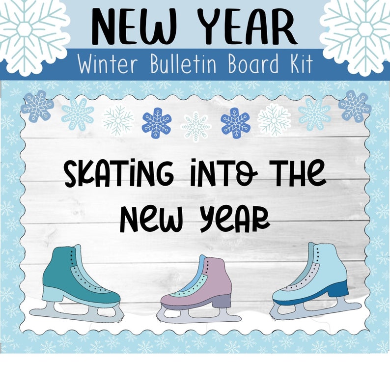 New Year Bulletin Board Kit | Back to School | Winter Bulletin Board ...