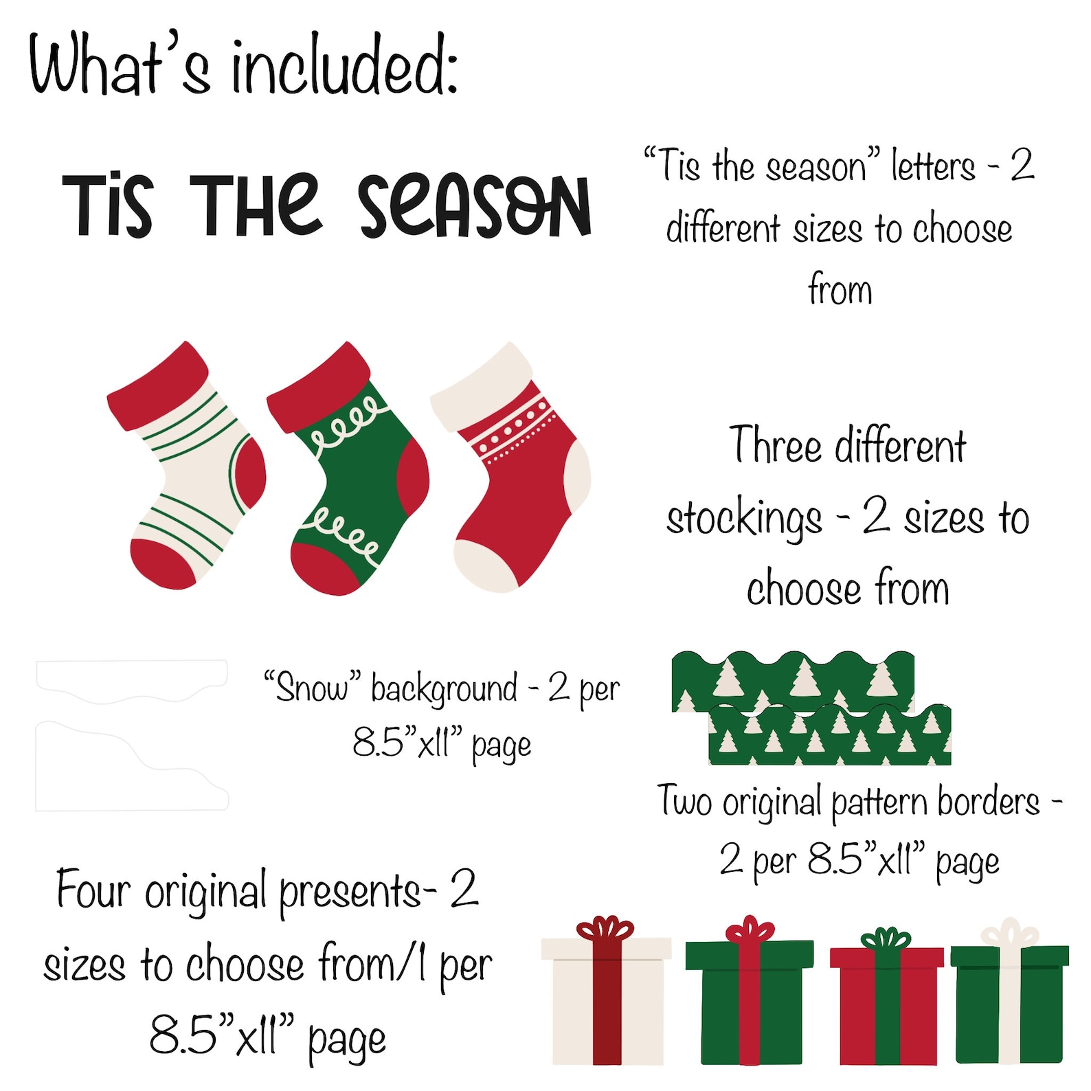 Christmas Bulletin Board Kit | Tis the Season | Christmas | Stockings ...