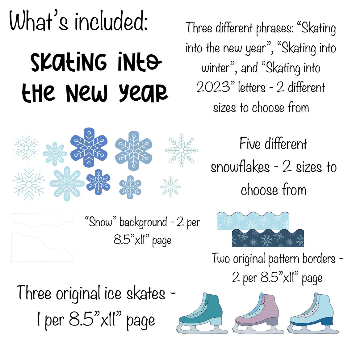 New Year Bulletin Board Kit | Back to School | Winter Bulletin Board ...