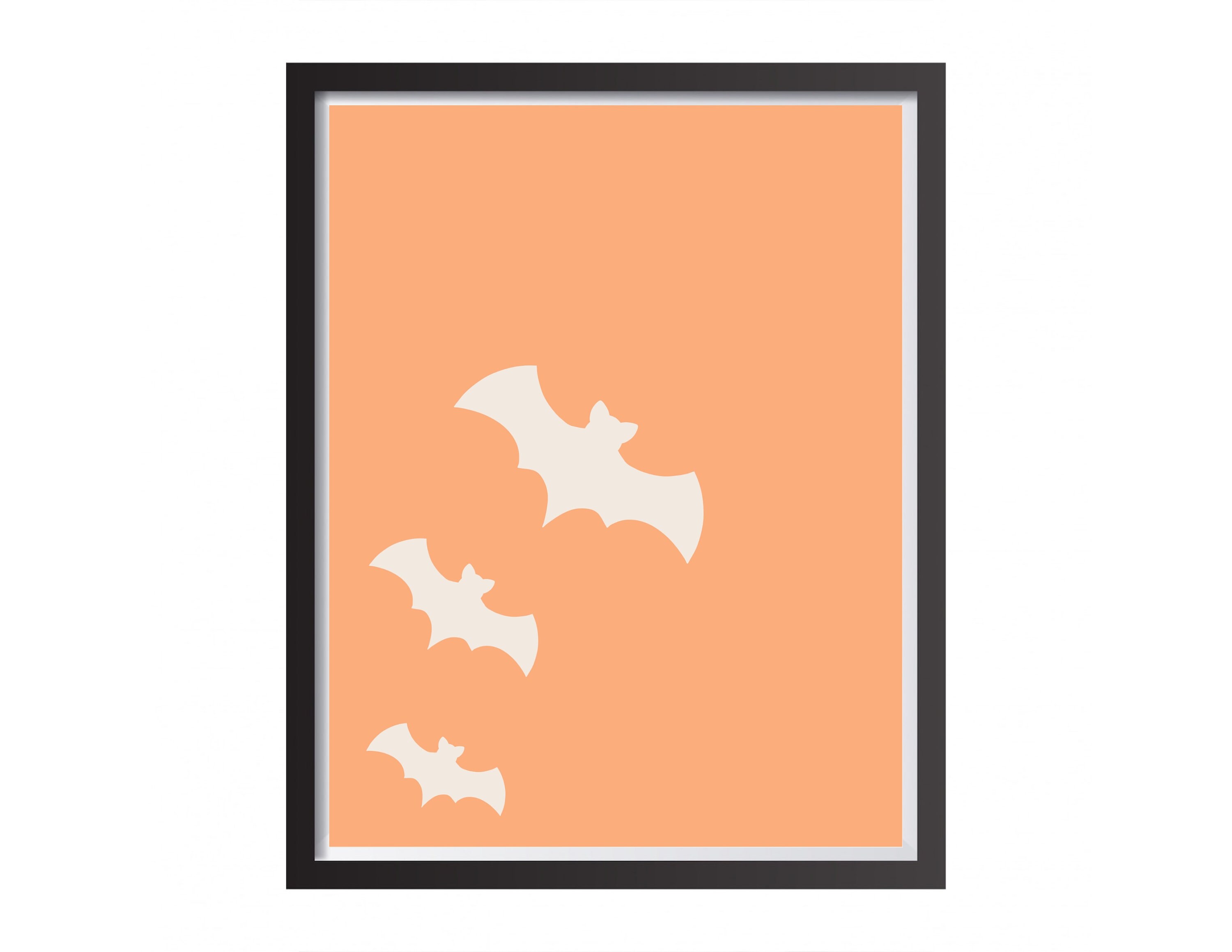 Boho Retro Halloween Decor Set of 6 Posters, Halloween Printables, Cute ...