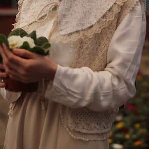 Removable Linen Collar Handmade Embroidery Clothing Large Collar Women ...