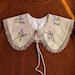 Removable Linen Collar Handmade Embroidery Clothing Large Collar Women ...