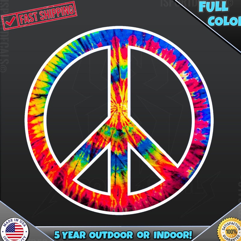 Peace Sign Decal - Etsy