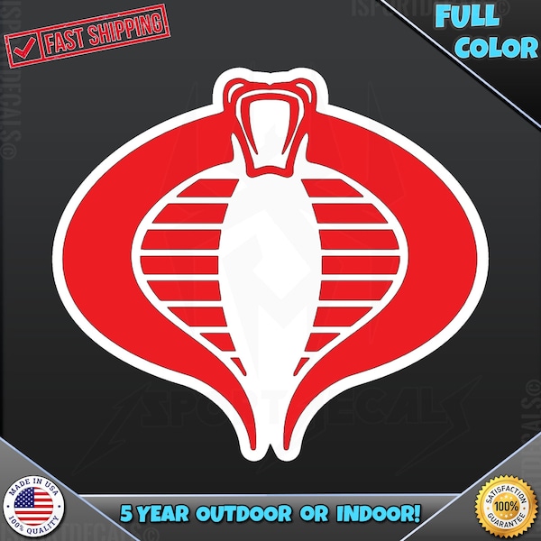Gi Joe Cobra Logo Decal - Etsy