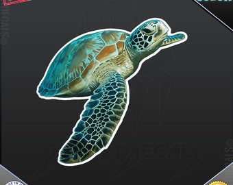 Sea Turtle Car Truck Boat Beach Ocean Tropical Vinyl Decal - Etsy