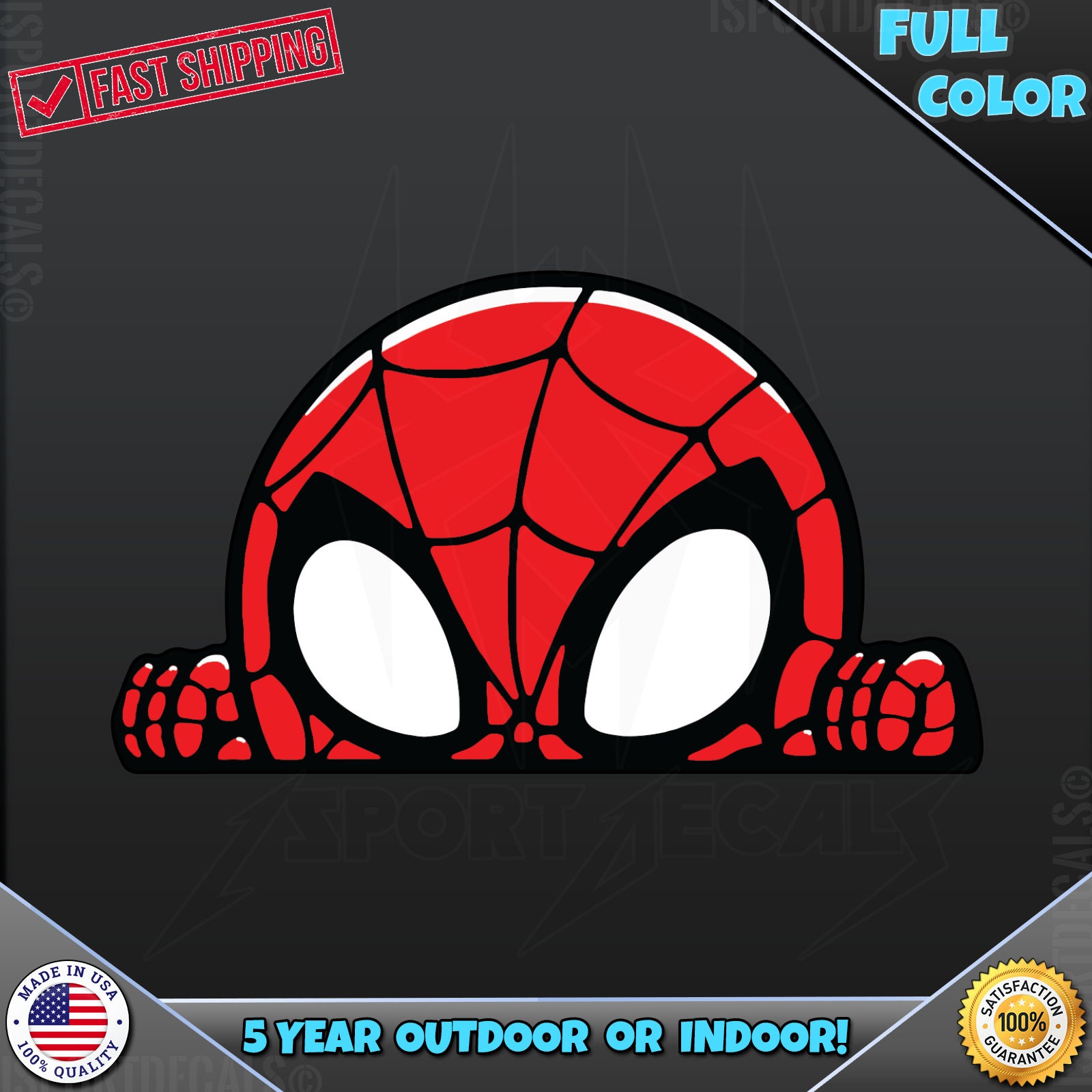 Spider Man ( Inspired Parody ) Peeking Peek Peekabo Peekers Vinyl Decal ...