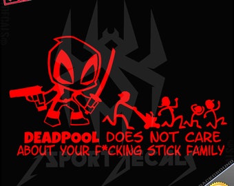 Deadpool Family Decal - Etsy