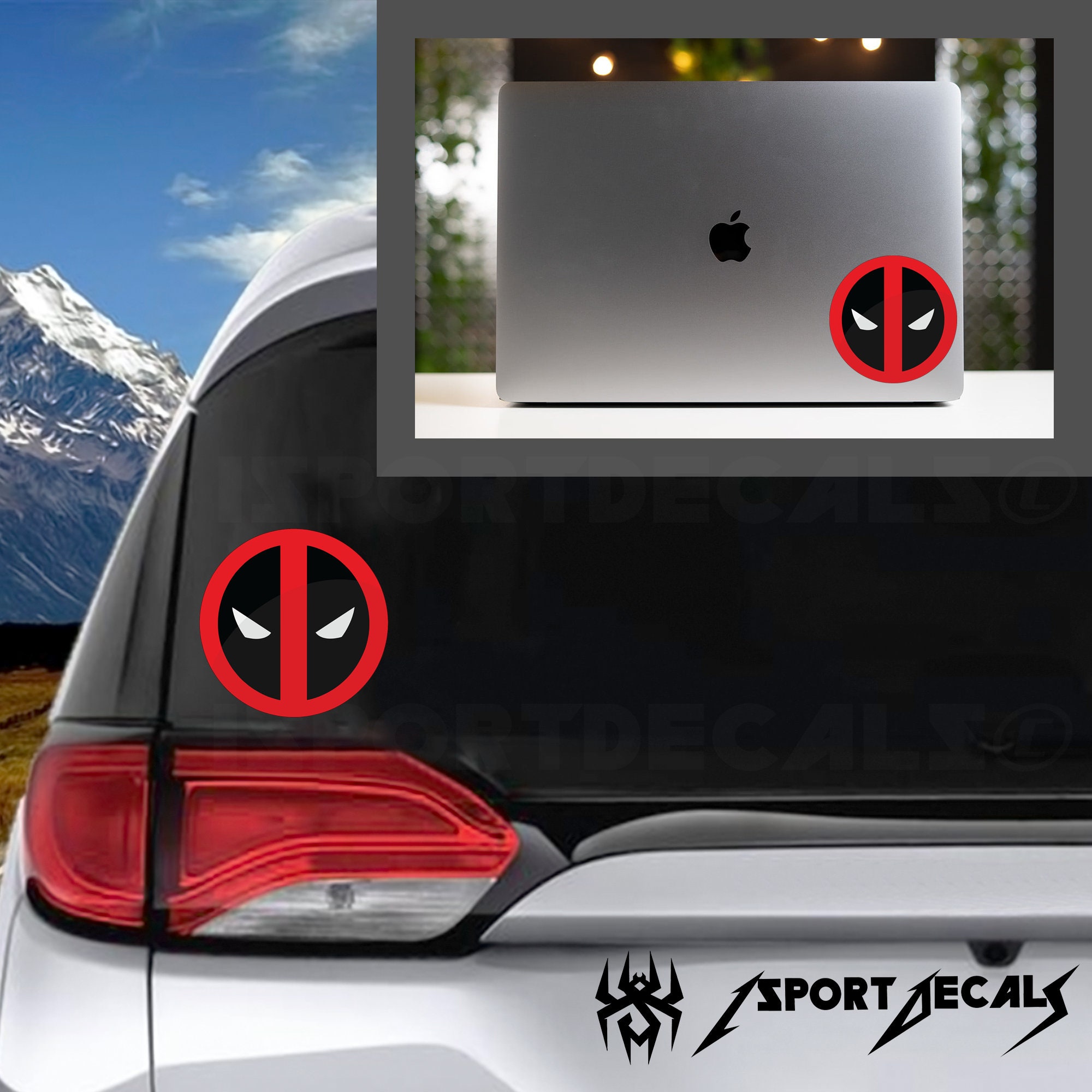 Deadpool Inspired Circle Logo Vinyl Decal Sticker 056 - Etsy