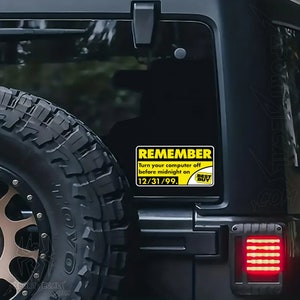 Y2K 'remember Turn Your Computer Off' Retro Vinyl Decal 301 - Etsy