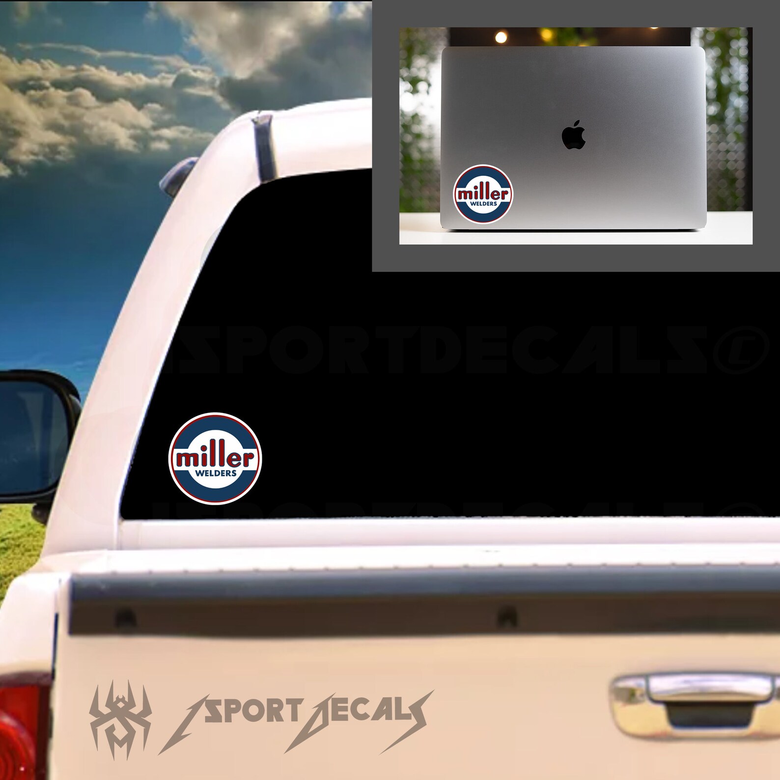 Miller Welding Logo Decal: 1960s Welder Machine Vinyl Decal Sticker 148 ...