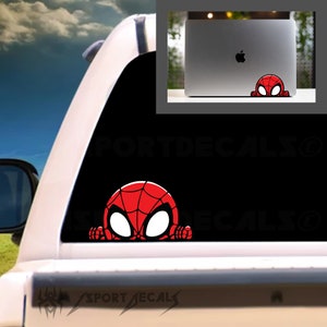 Spider Man ( Inspired Parody ) Peeking Peek Peekabo Peekers Vinyl Decal ...