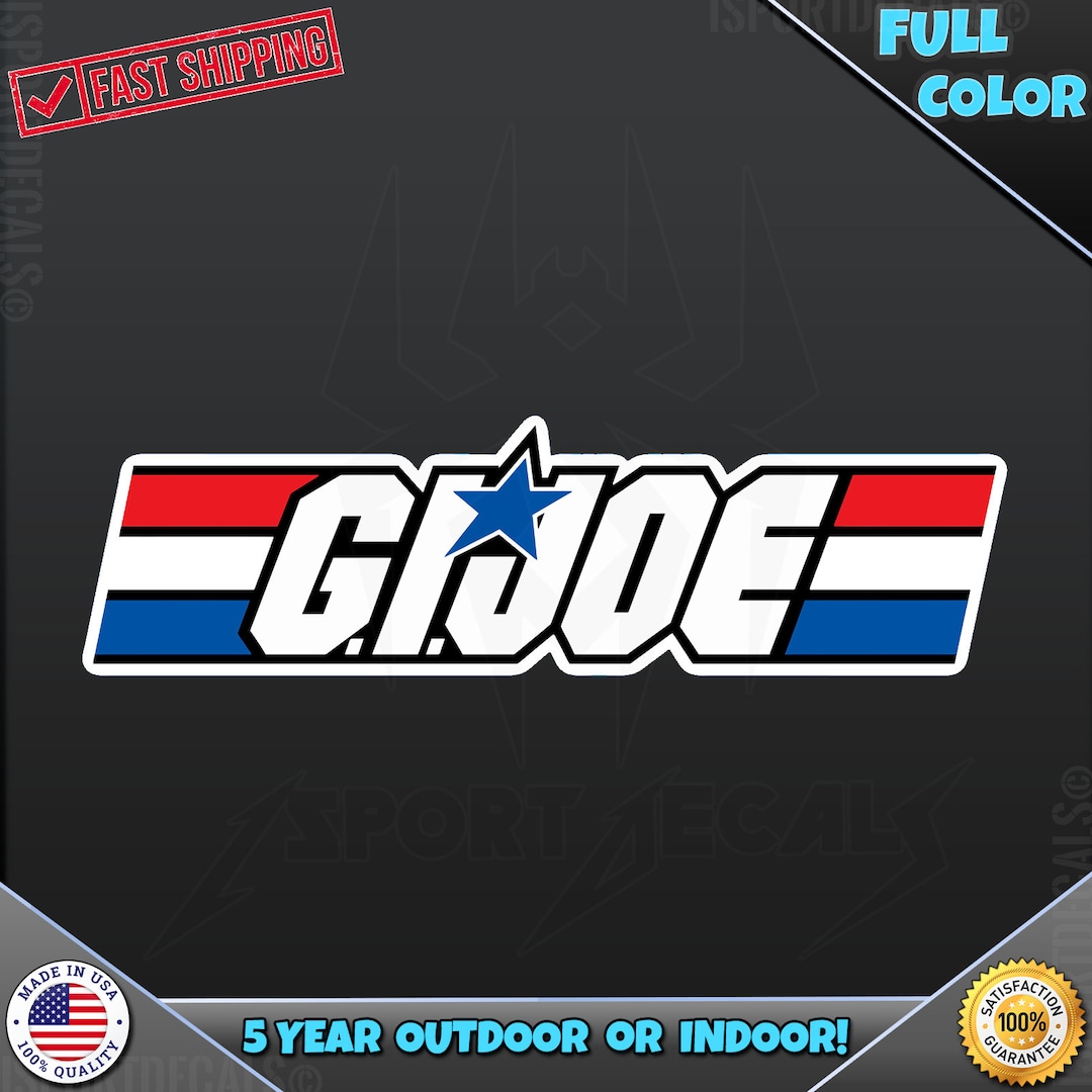 GI JOE ( Inspired ) Classic 1980's Cartoon Logo TV Show 155 Laptop Car ...