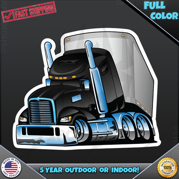 Semi Truck Decal - Etsy