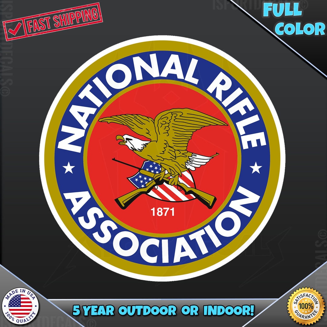 NRA National Rifle Association Classic 160 Laptop Car Truck Wall Window ...