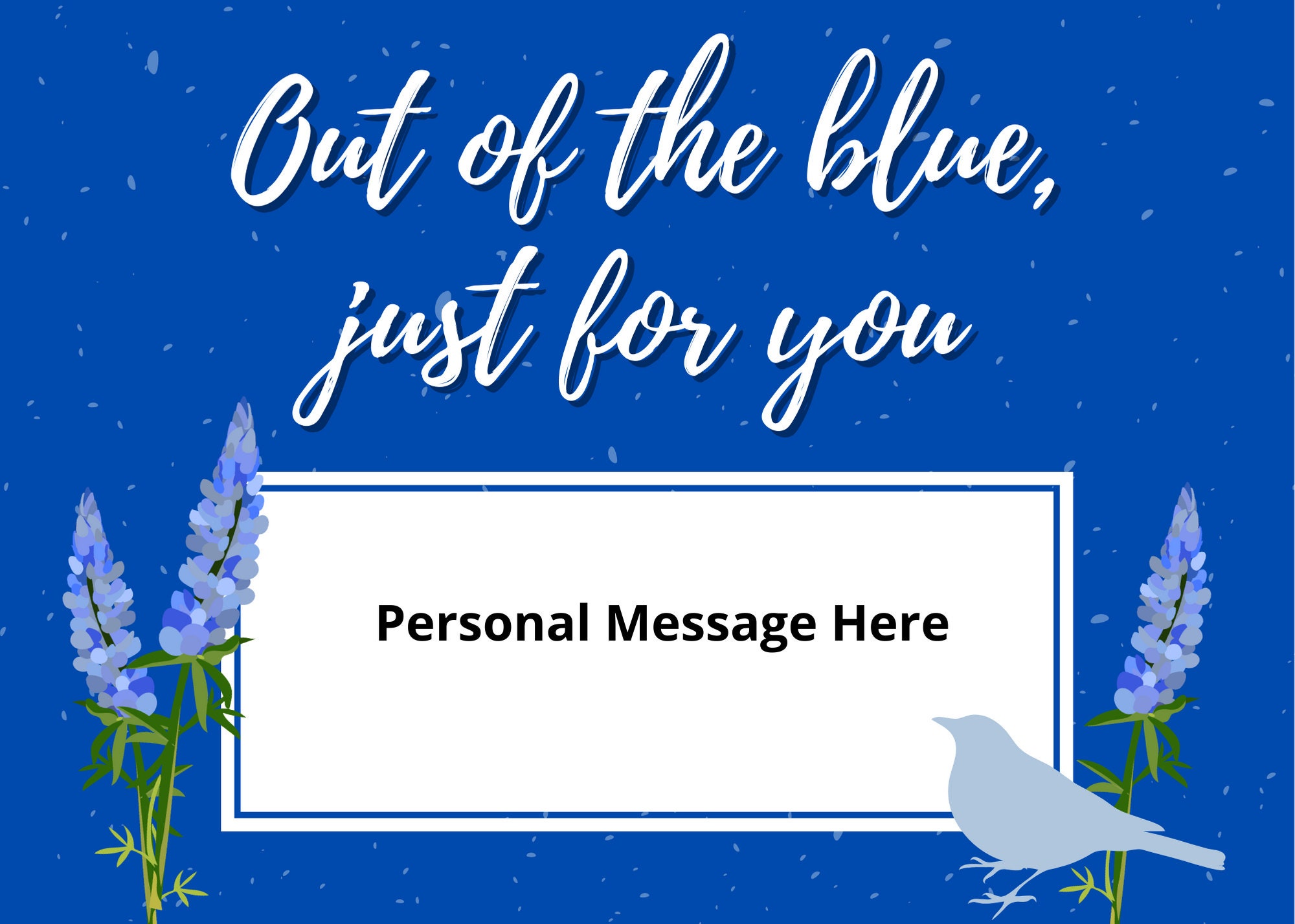 Care Package Gift Box in Blue Thinking of You Gift Friendship Gift Out ...