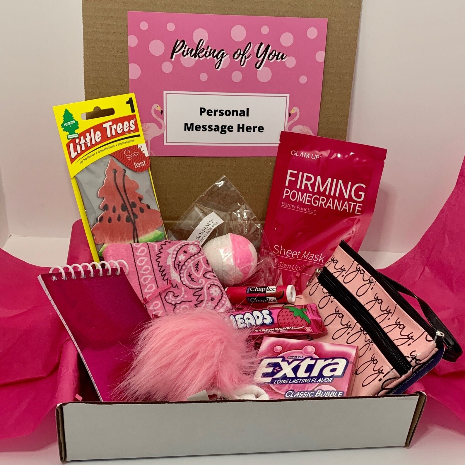 Care Package Gift Box in Pink Thinking of You Gift Friendship Gift ...