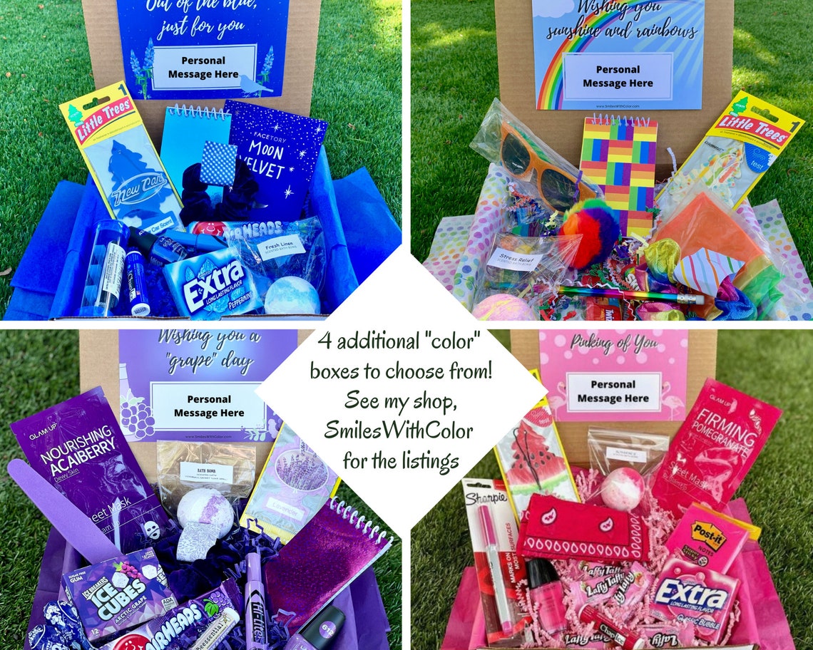 Care Package Gift Box In Yellow Thinking of You Gift | Etsy