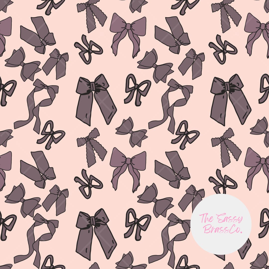 Cute Bow Pattern, Seamless Pattern, Repeating Pattern, - Etsy