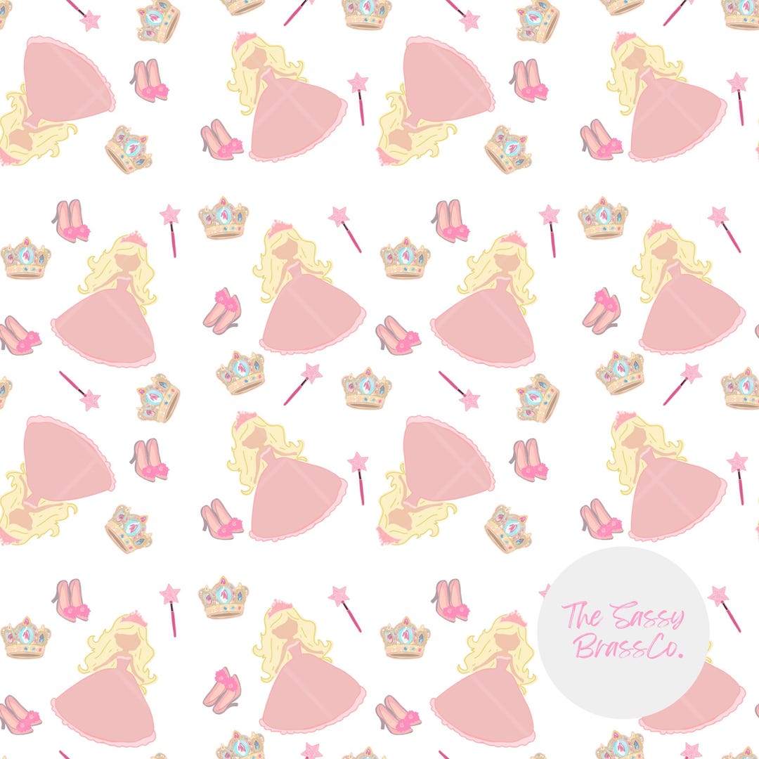 Princess Pattern, Seamless Pattern, Repeating Pattern, - Etsy