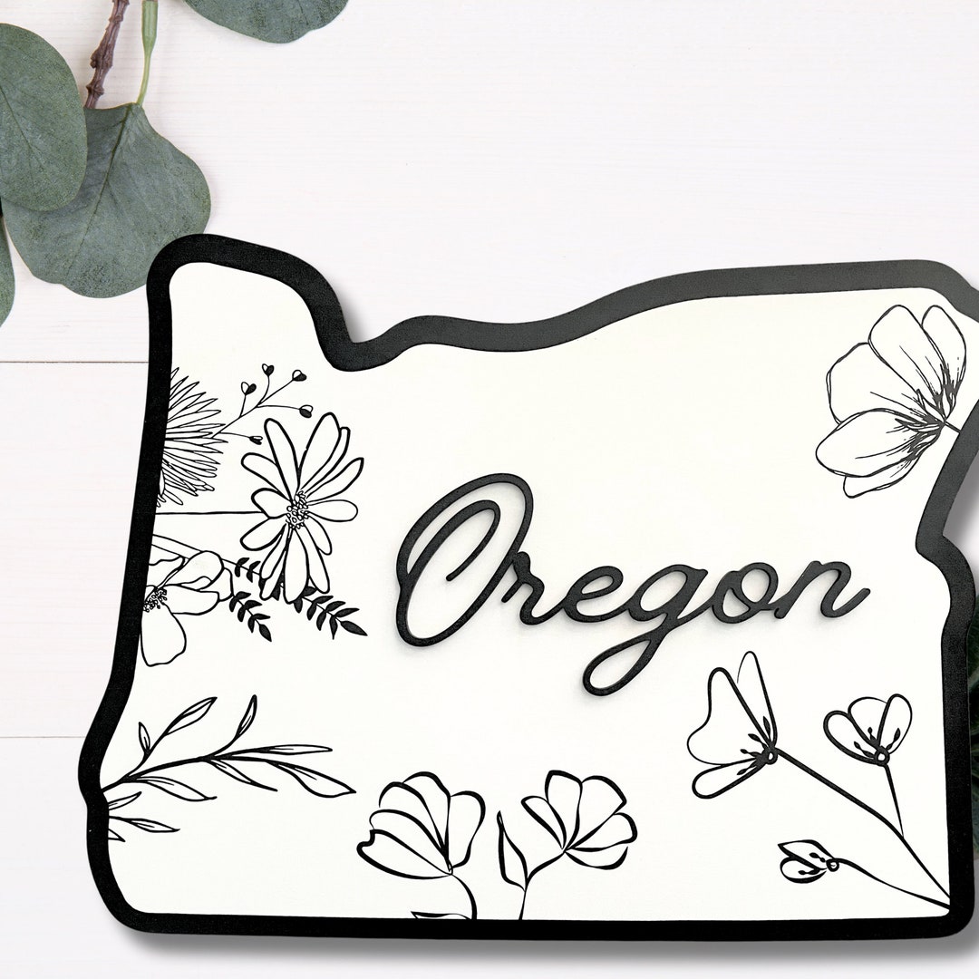 Oregon Wood Sign State Wall Decor Oregon State Sign Wood Sign Decor ...