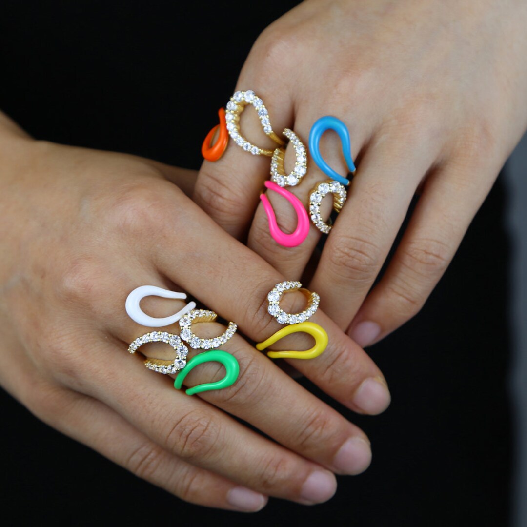Ada Kaye Celebrity Candy Neon Ring - Etsy