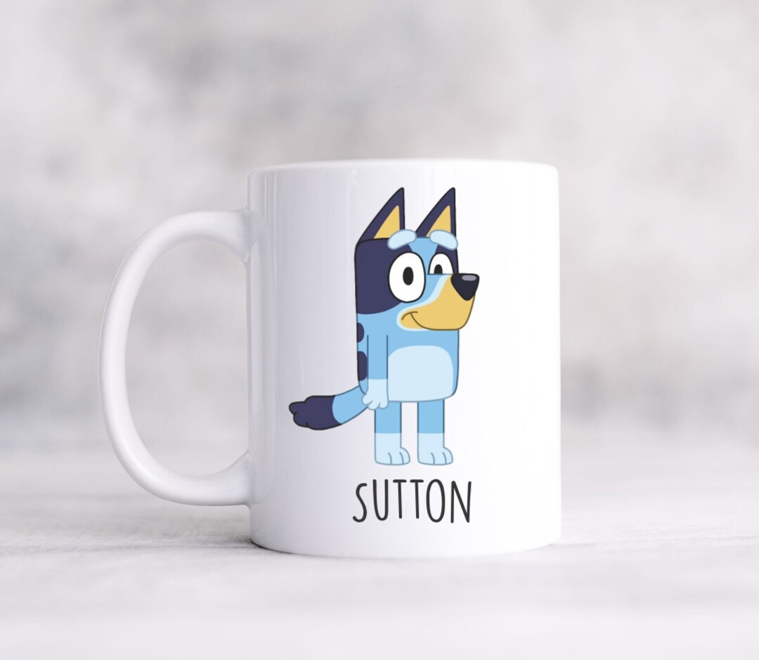 Bluey Cartoon Mug | Bluey, Fun Gift, Coffee Mug, Teenager, Young Adult ...