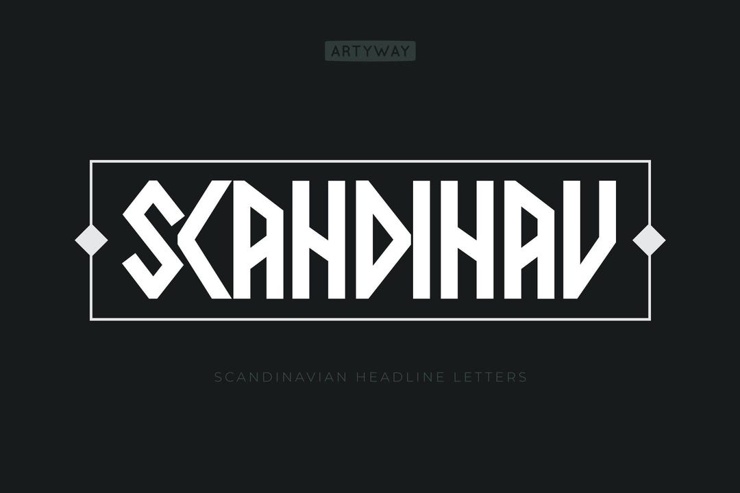 Scandianav Headline Font - Scandinavian Font, Viking Font, Medieval ...