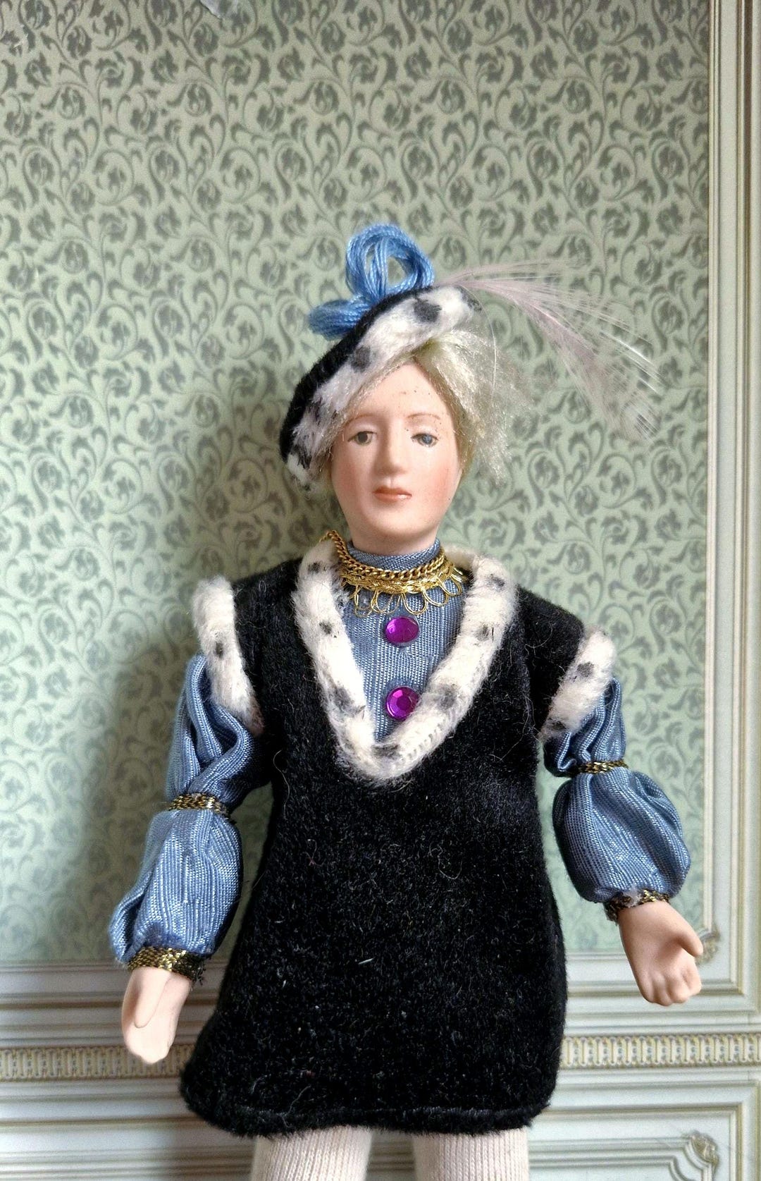Tudor Style Stunningly Beautiful Artisan Doll 1/12th Scale. - Etsy
