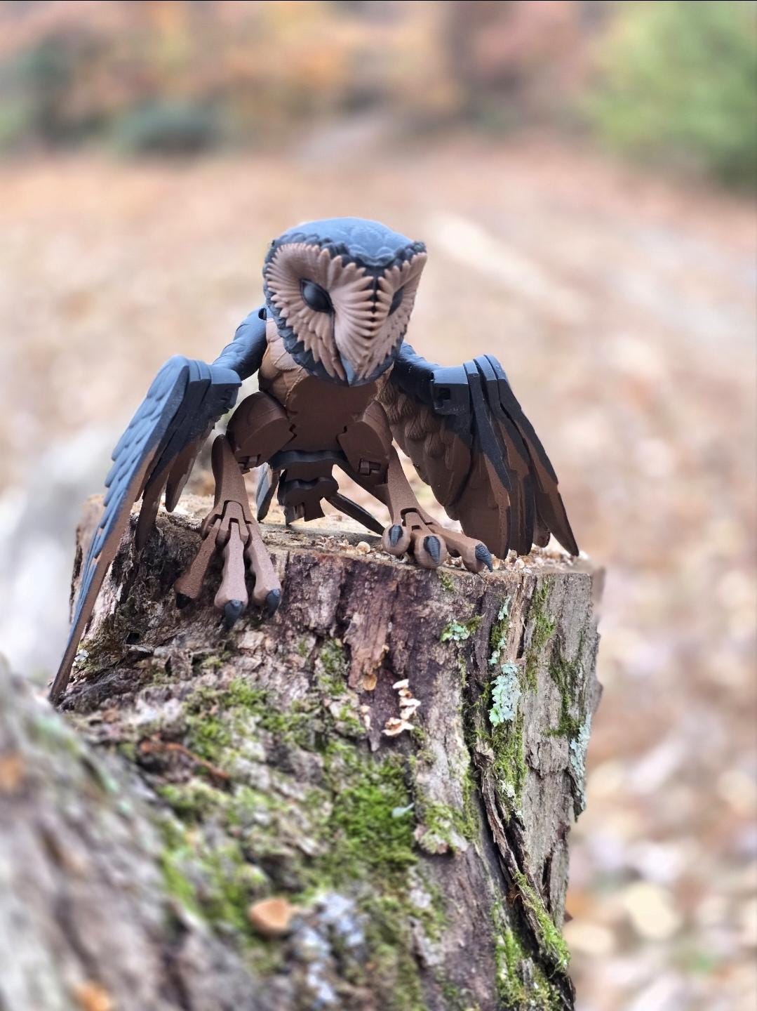 Articulated Barn Owl 3d Printed Fidget Friend - Etsy