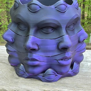 Multi Faced Vase and Fidget With Base - Etsy