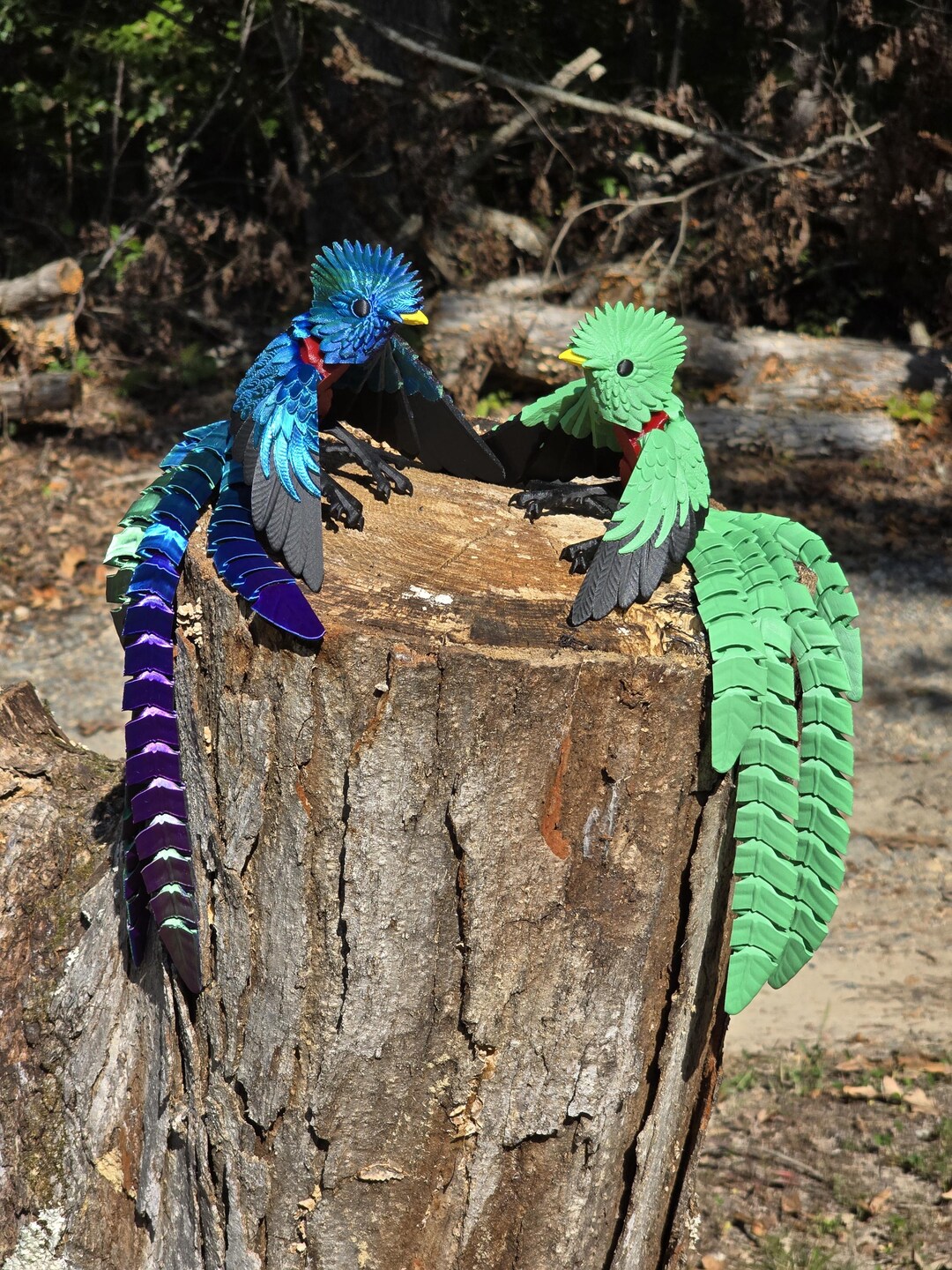 Articulated Quetzal Bird 3d Printed Fidget Friend - Etsy