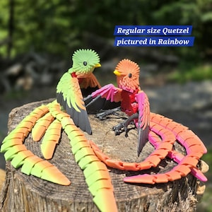 Articulated Quetzal Bird 3d Printed Fidget Friend - Etsy