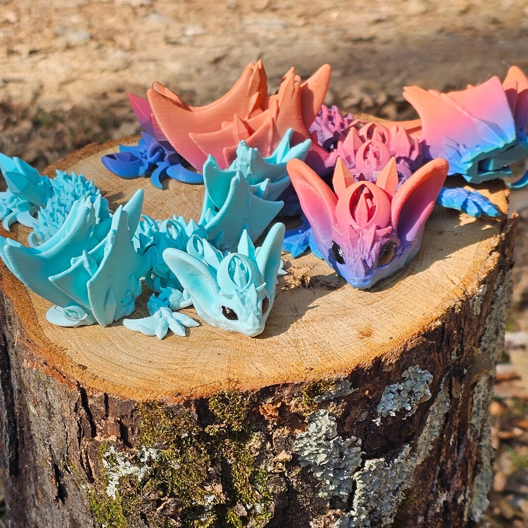 Bat Dragon Articulated Fidget Toy - Etsy