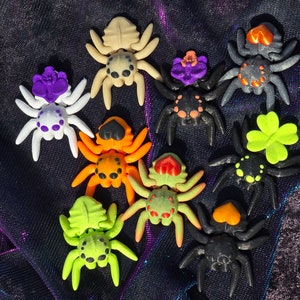 Mystery 3d Printed Fidget Spiders and Spider Web - Etsy