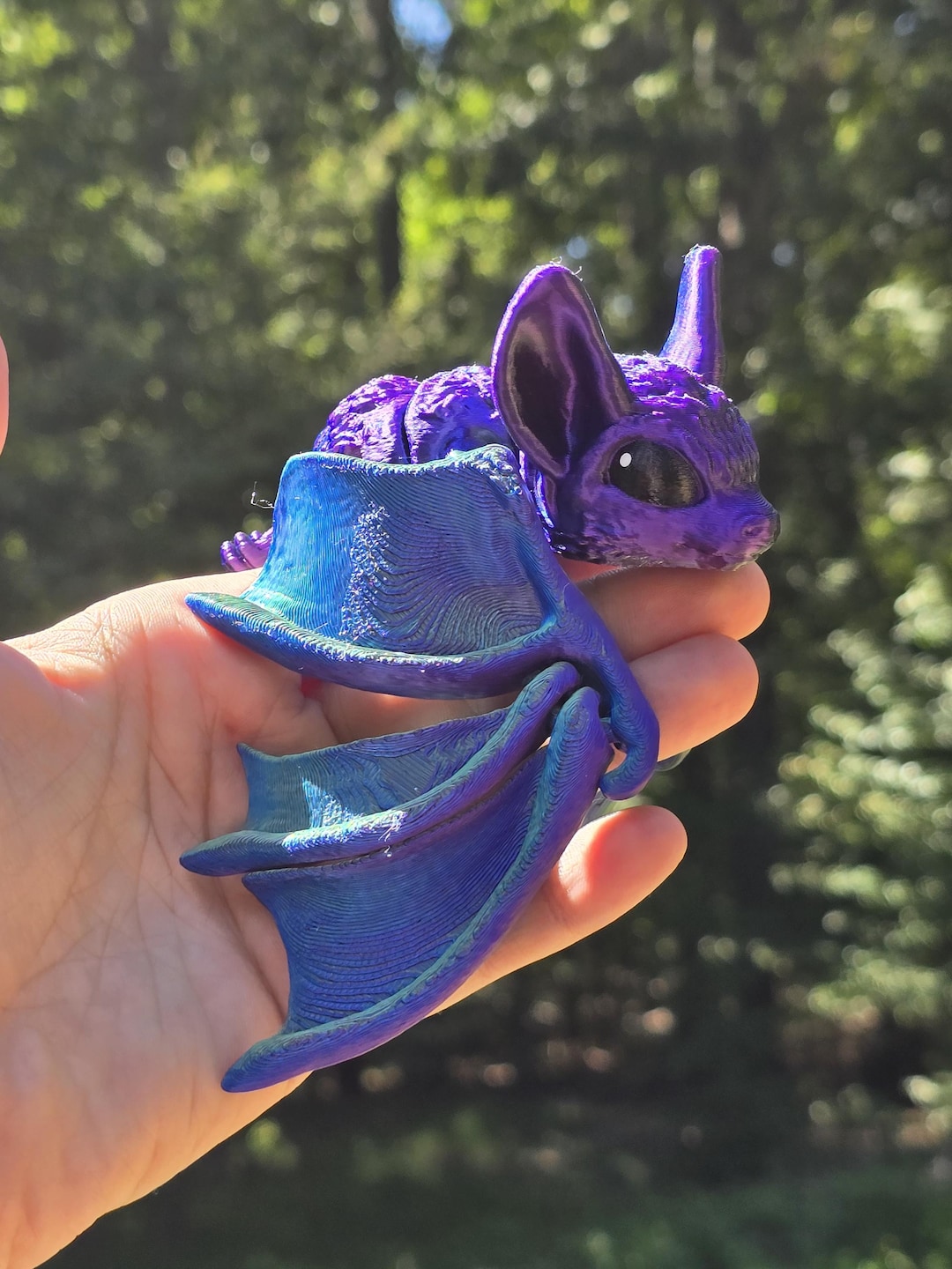 Articulated Mini Bat Fidget Toy 3d Printed Friend - Etsy