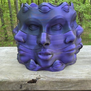 Multi Faced Vase and Fidget With Base - Etsy
