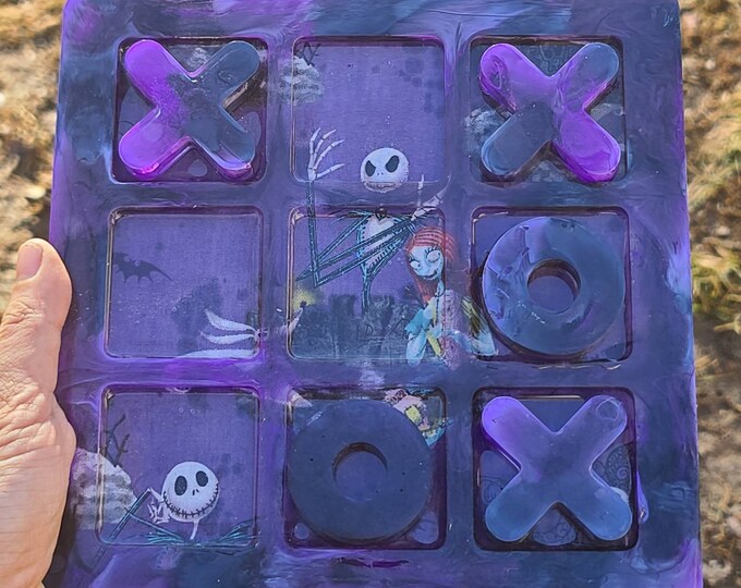 Nightmare Before Christmas Tic Tac Toe Game Board and Pieces - Etsy