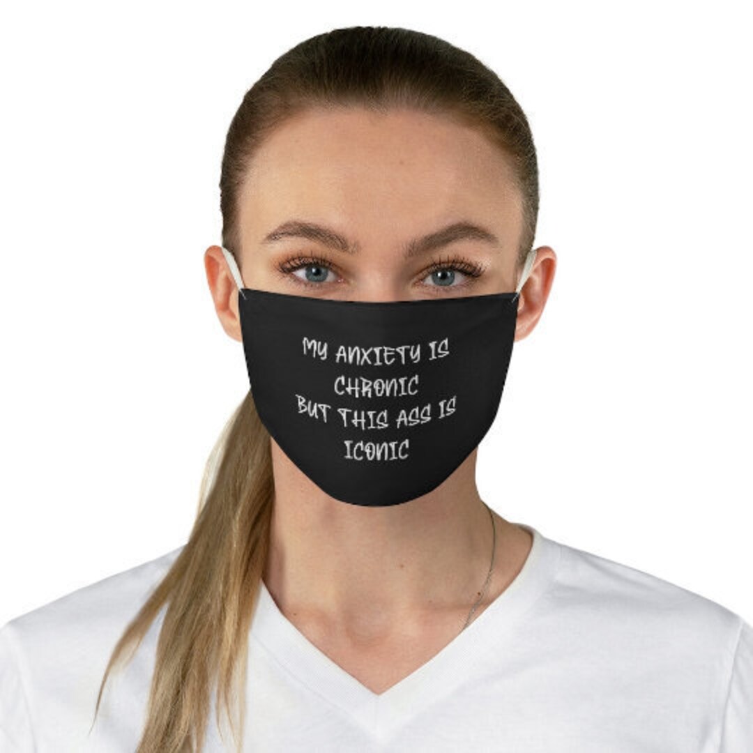 Anxiety,masks, Face Mask, Anxiety Gift, Social Anxiety, Funny Mask ...