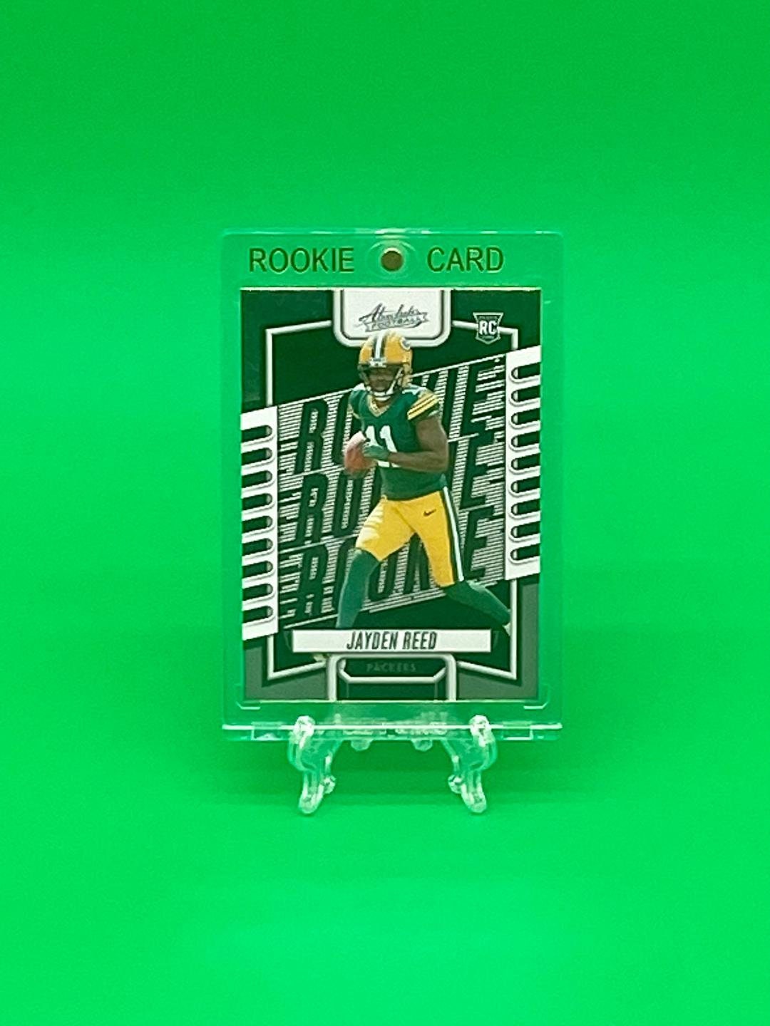 Jayden Reed Rookie Card Original 2022 Panini RC Stand & Acrylic Case ...