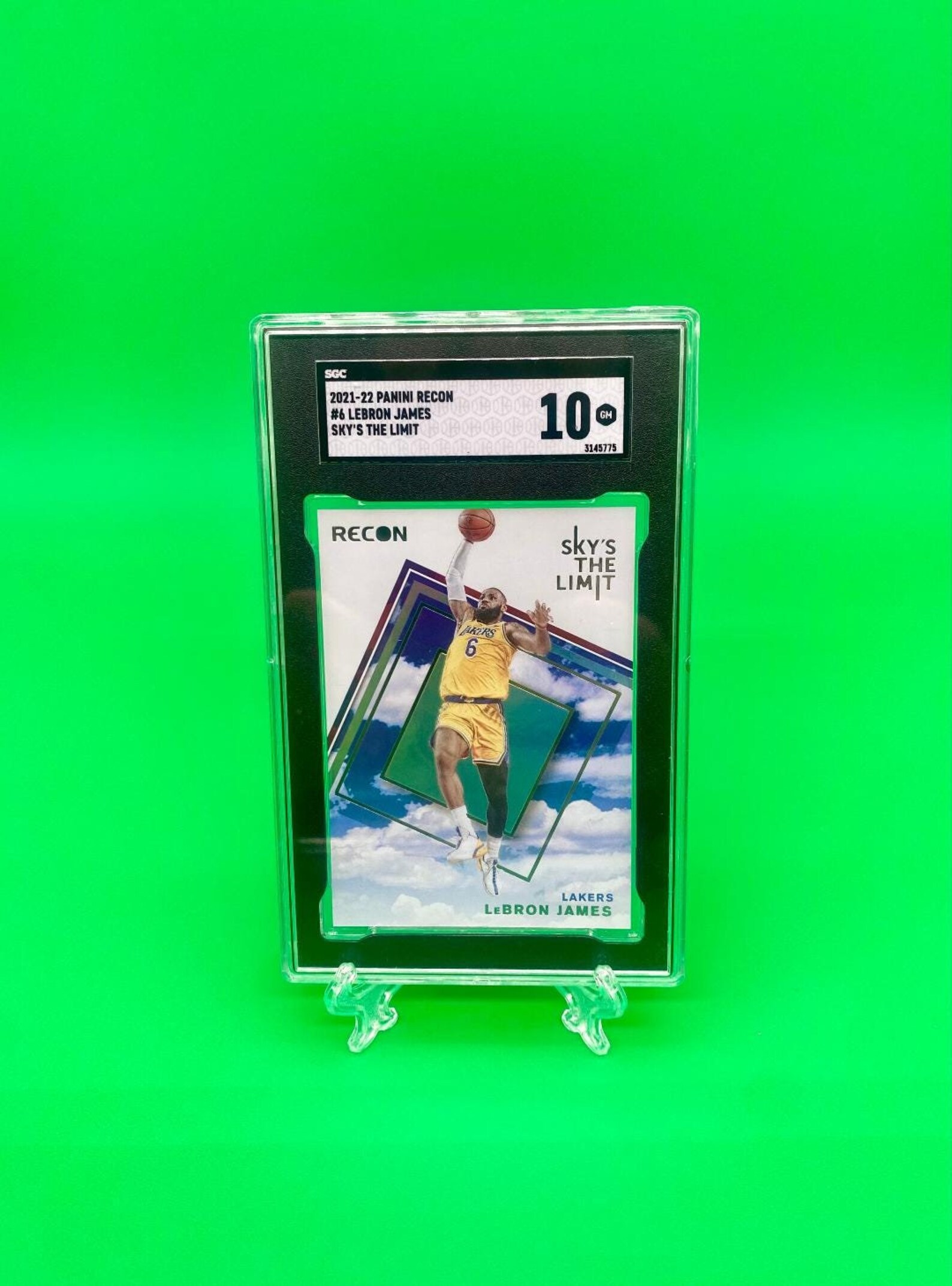 Graded Lebron James NBA Basketball Card SGC 10 Gem Mint 20panini Recon ...